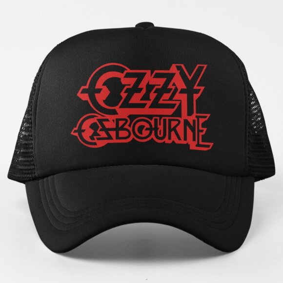 Accessories | New Ozzy Ozbourne Red Logo Foam Trucker Mesh Snapback Hat ...